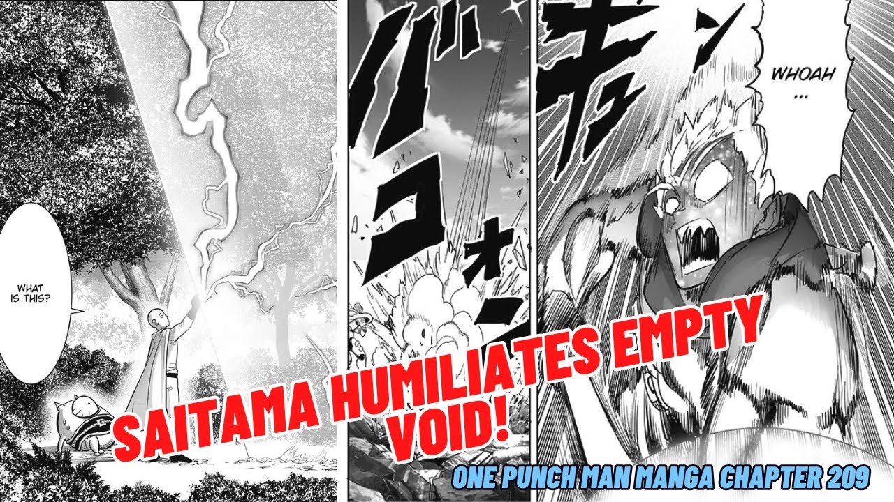 Saitama Vs Empty Void One Punch Man Manga Chapter 209 Youtube