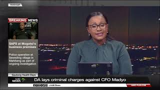 Da Lays Criminal Charges Against Former Gauteng Health Cfo Madyo Jack ...