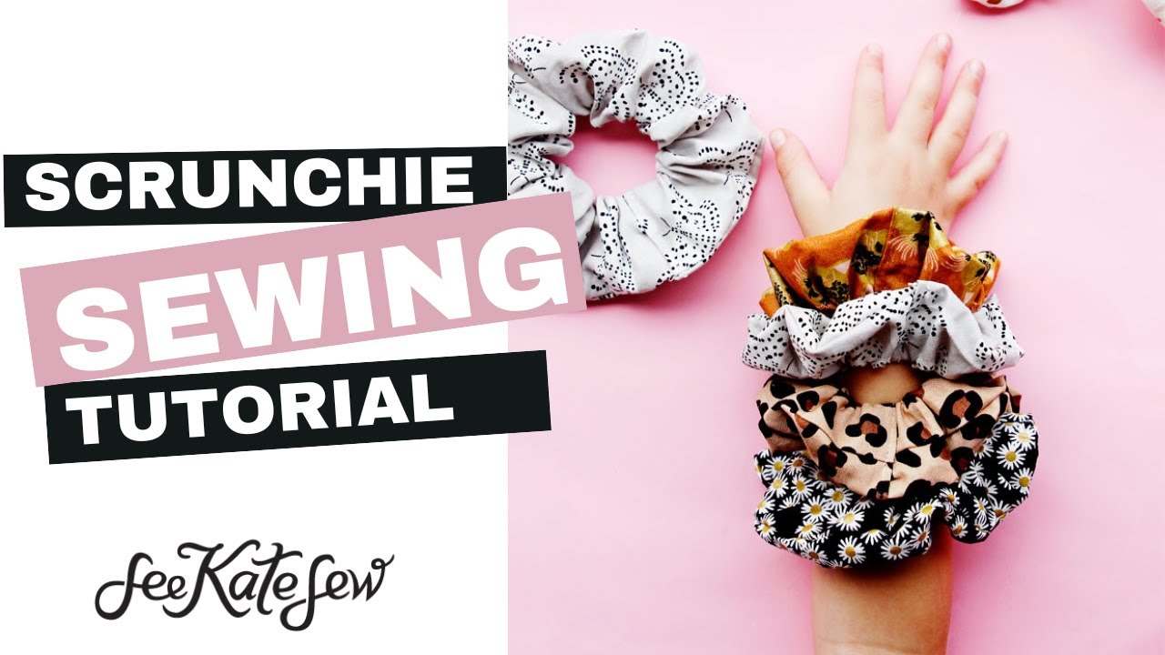Sew A Scrunchie Easy Sewing Tutorial Youtube