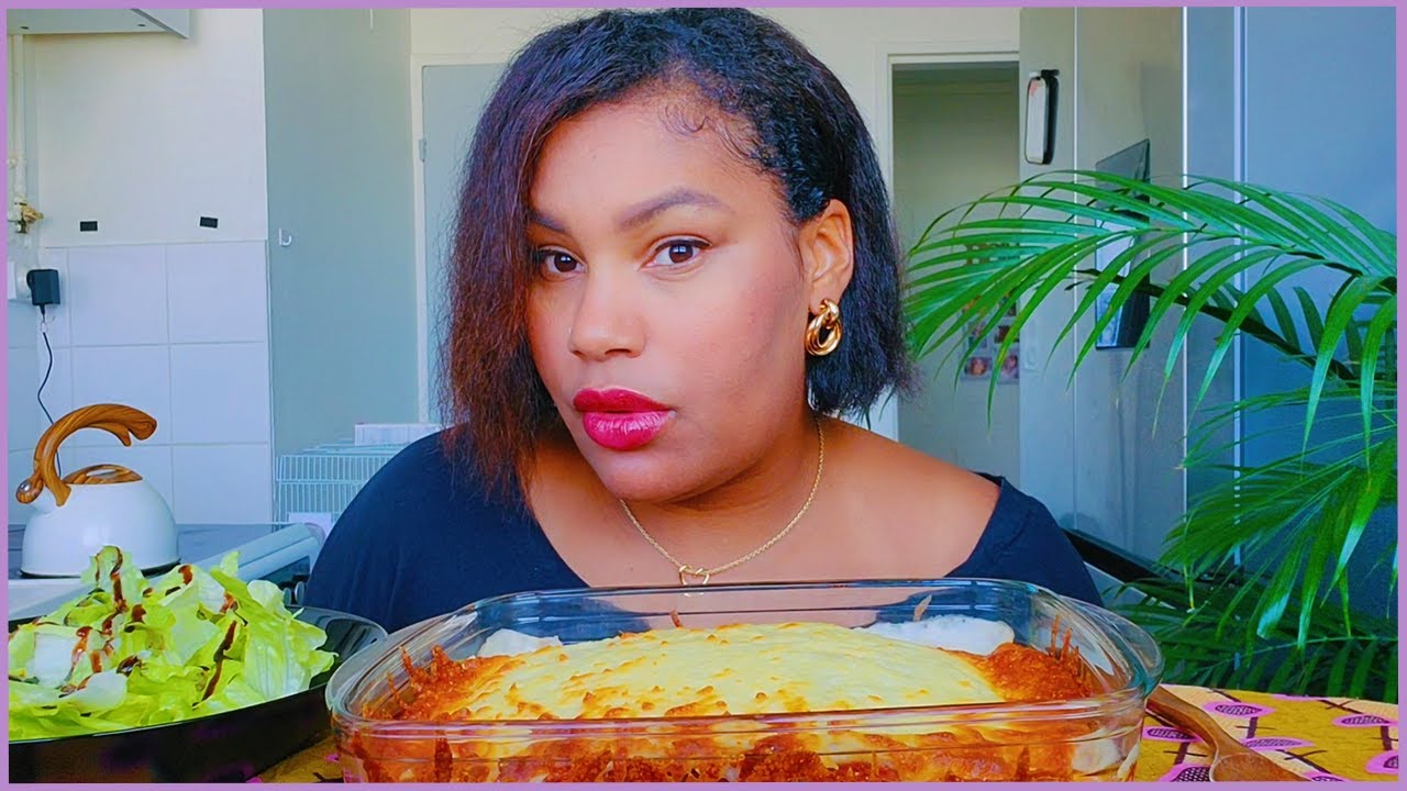 Cheesy Lasagna Salad Mukbang Storytime Youtube