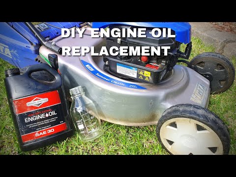 How To Change The Engine Oil On A Lawnmower Briggs Stratton Victa