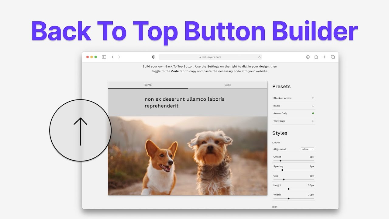 Back To Top Button Builder Youtube