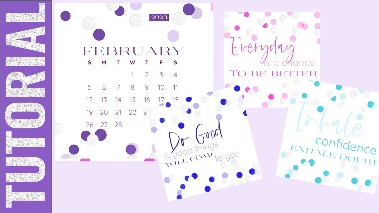 Tutorial Monthly Desk Calendars Youtube