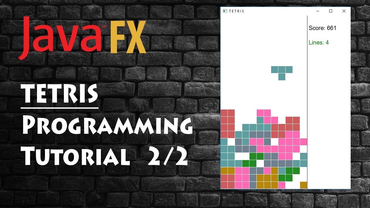 Programming Tetris Game Java Fx Tutorial 2 2 Youtube