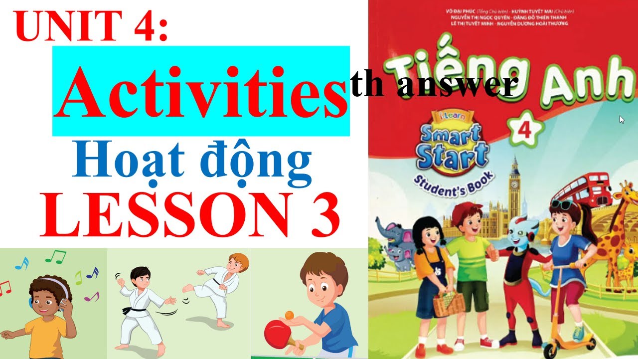 Tiáº Ng Anh 4 I Learn Smart Start Unit 4 Activities Lesson 3