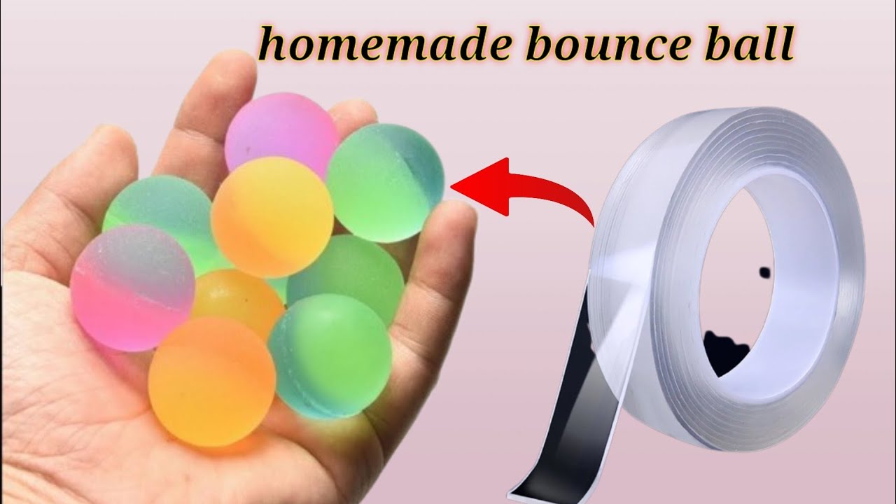 Homemade Crazy Ball Jumping Ball Diy Bounce Ball How To Make Bounce