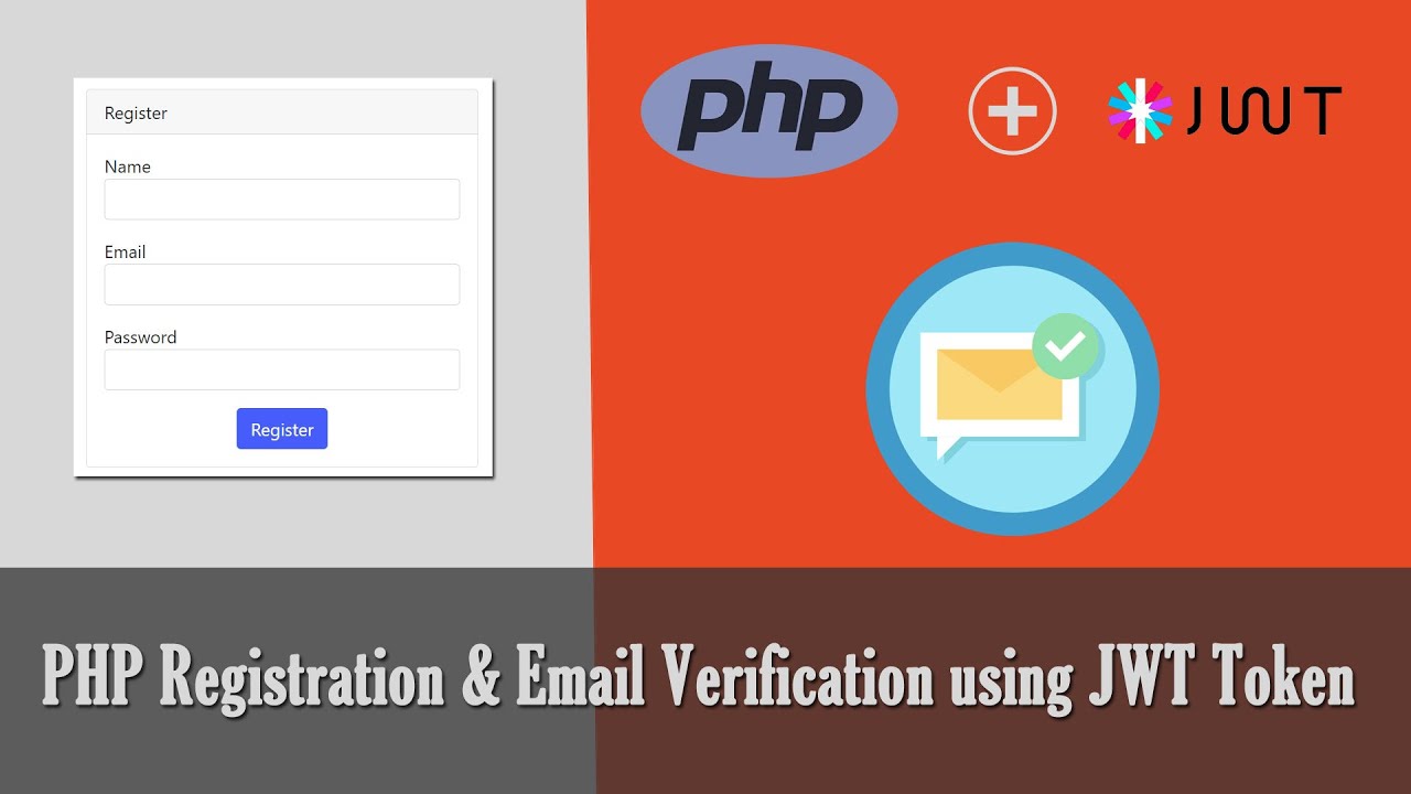 Php Registration Email Verification Using Jwt Token Youtube