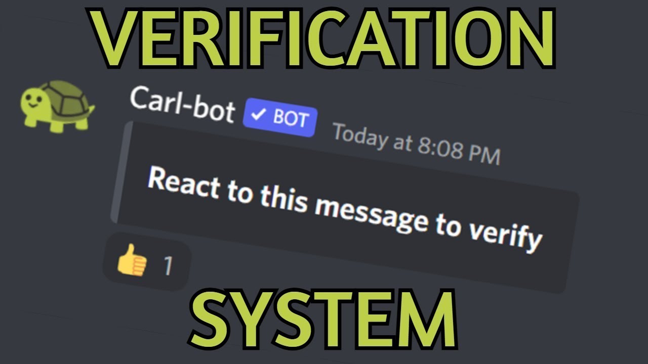 How To Create A Discord Verification Using Carl Bot Ludqj