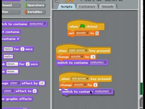Scratch Background Scrolling Tutorial Youtube