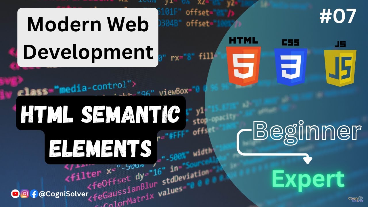 Html Semantic Elements Fully Explained Youtube