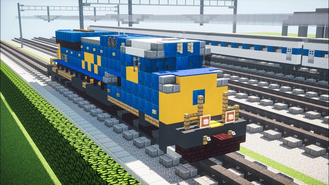 Minecraft Csx Emd Sd70ace Train Tutorial Youtube