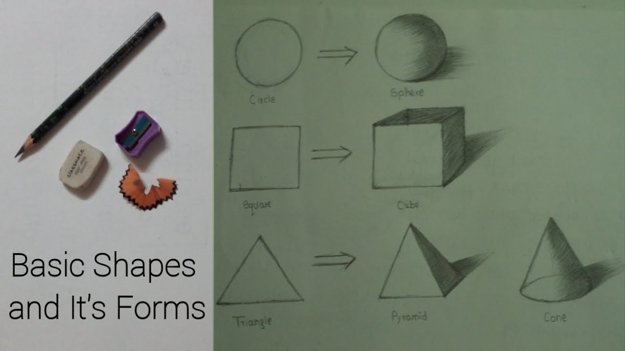 Basic Shapes And Its Forms How To Draw Basic Shapes Youtube