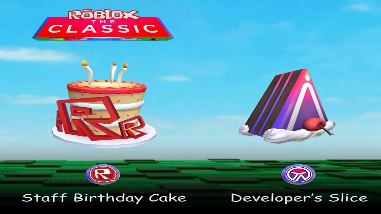 Roblox Classic Event Obtaining The Staff Birthday Cake Hat And