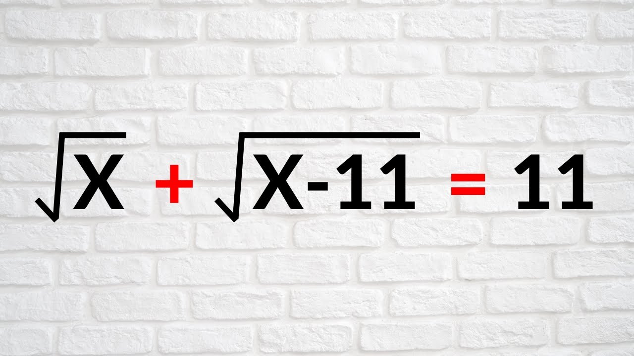 A Nice Square Root Algebra Problem Youtube