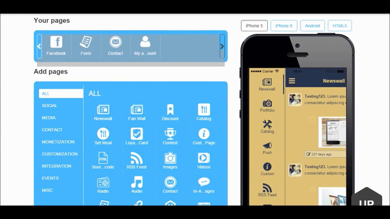 Easiest Mobile App Builder Busyaca