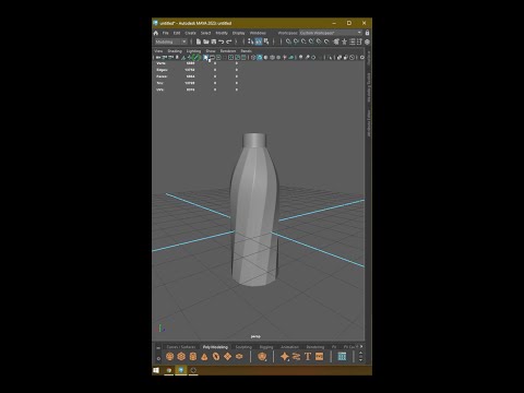 How To Model A 3d Bottle In Maya Maya Modeling Tutorial Youtube