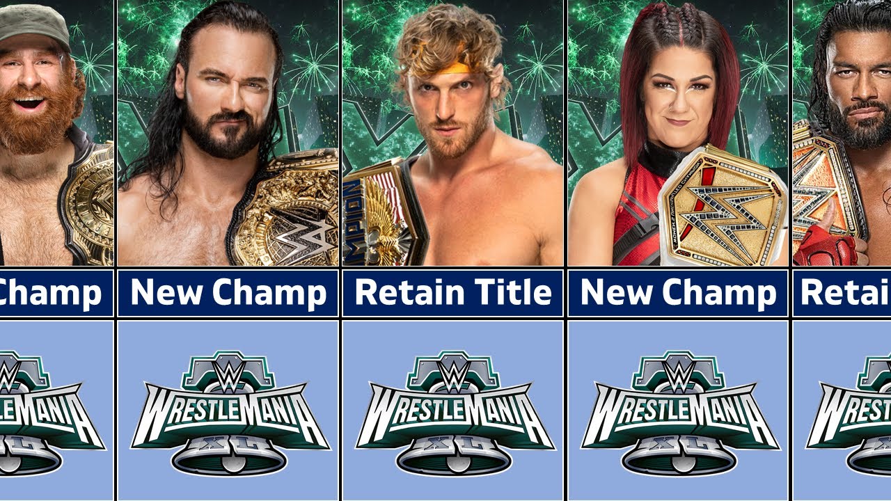 Wwe Wrestlemania 40 Results And All Winners Wwe Wrestlemania 2024 All