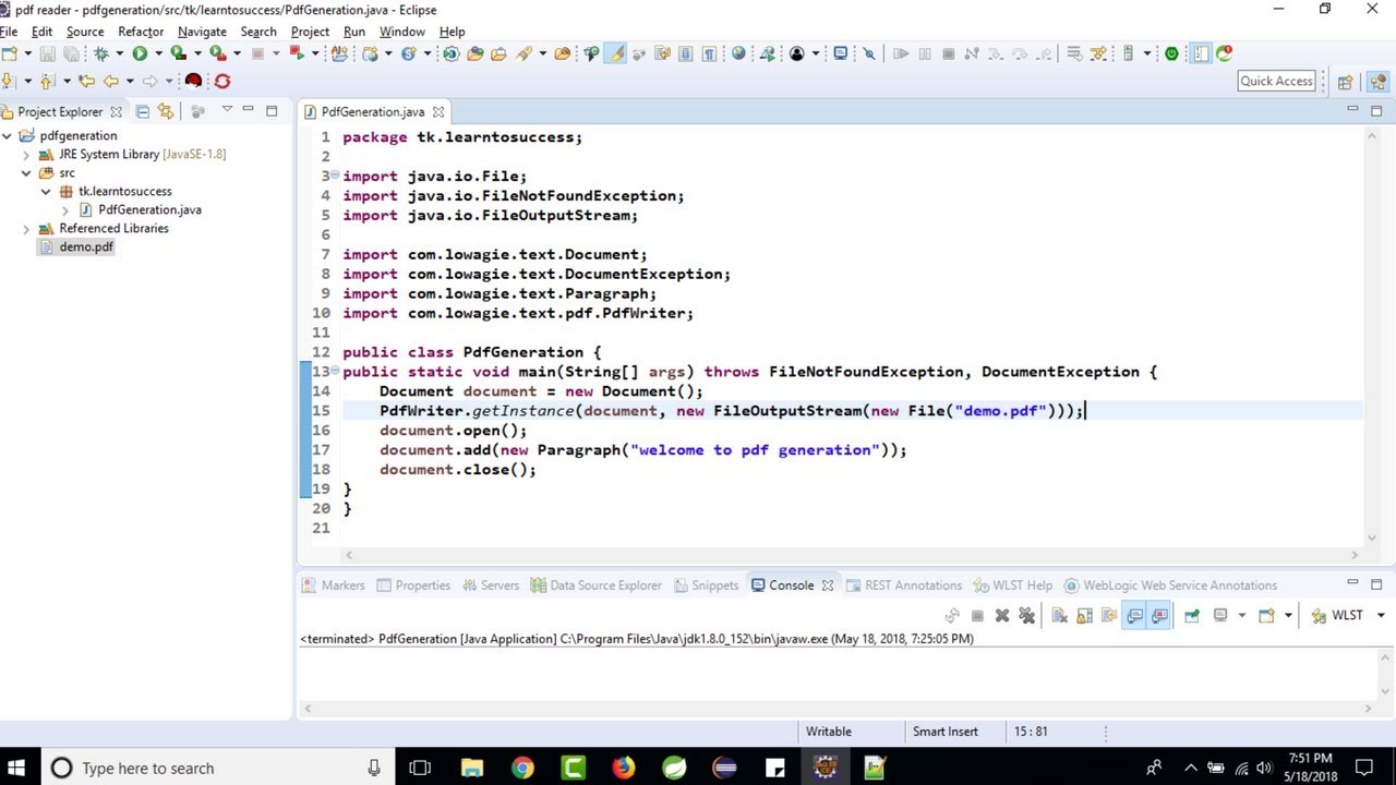 Class In Java Example