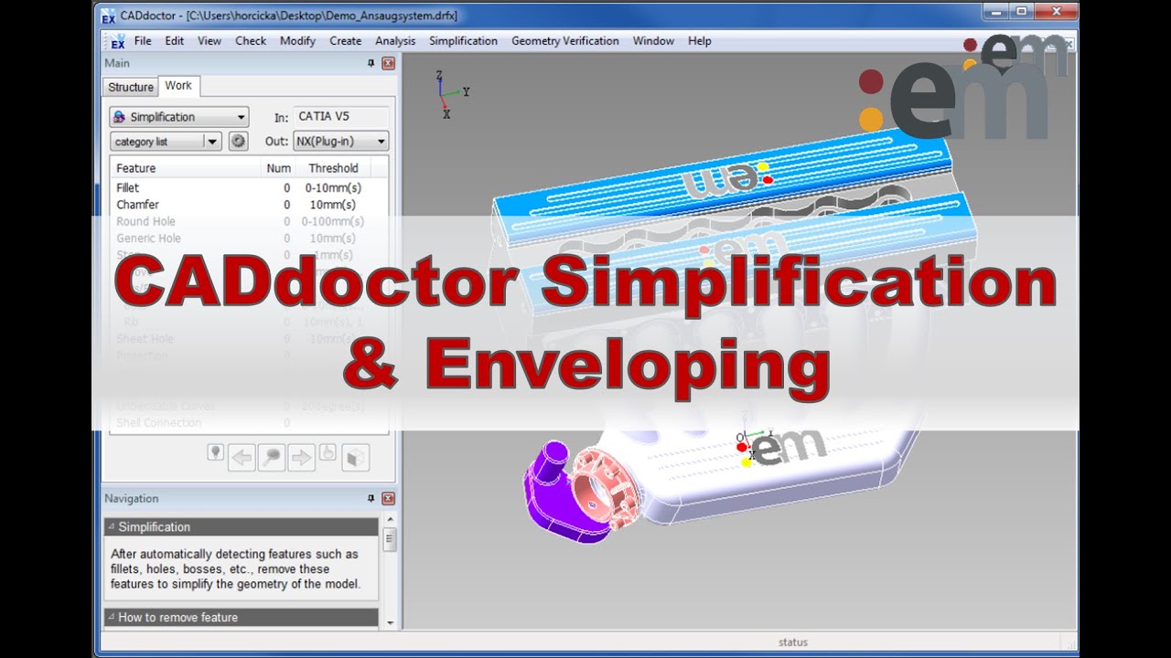 Caddoctor Simplification Enveloping Youtube