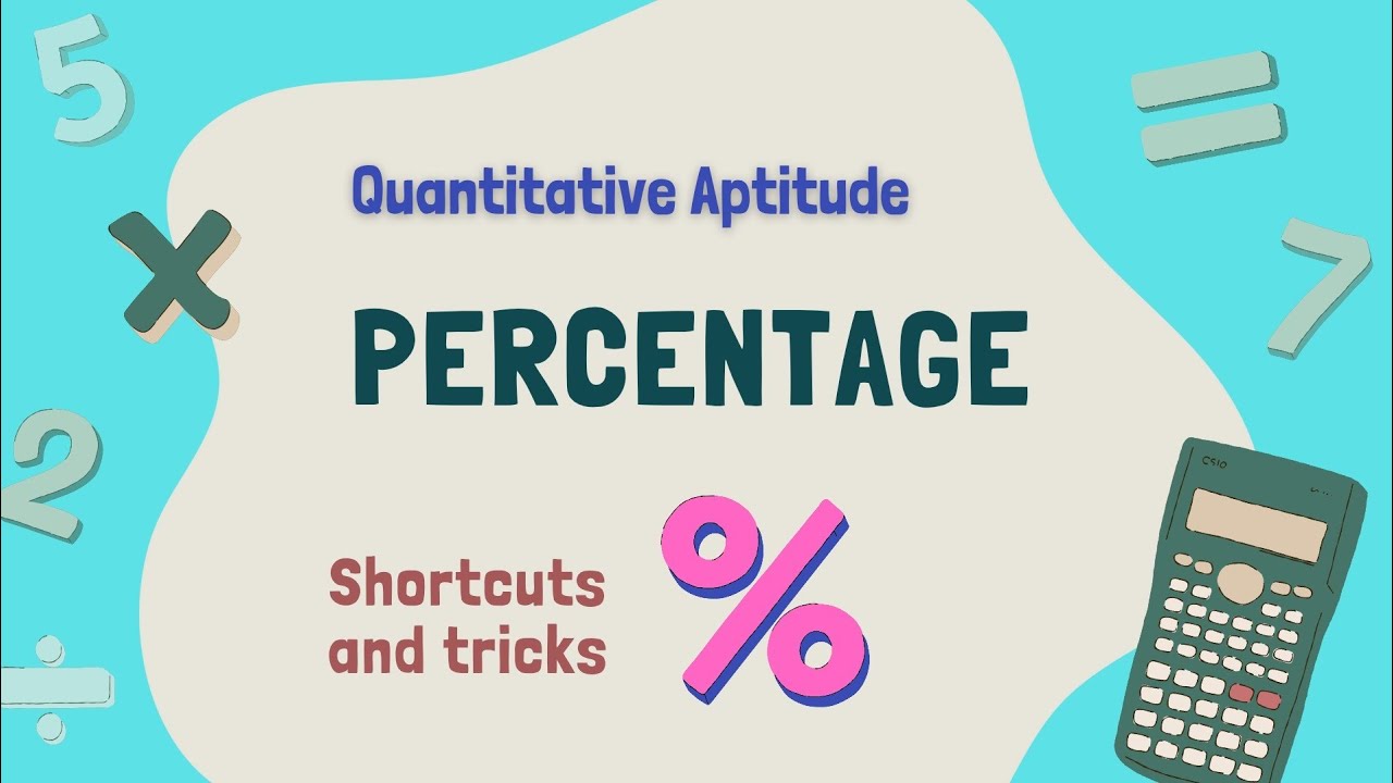 Percentage Concept Aptitude Part 01 Shortcut Formulas Kavya