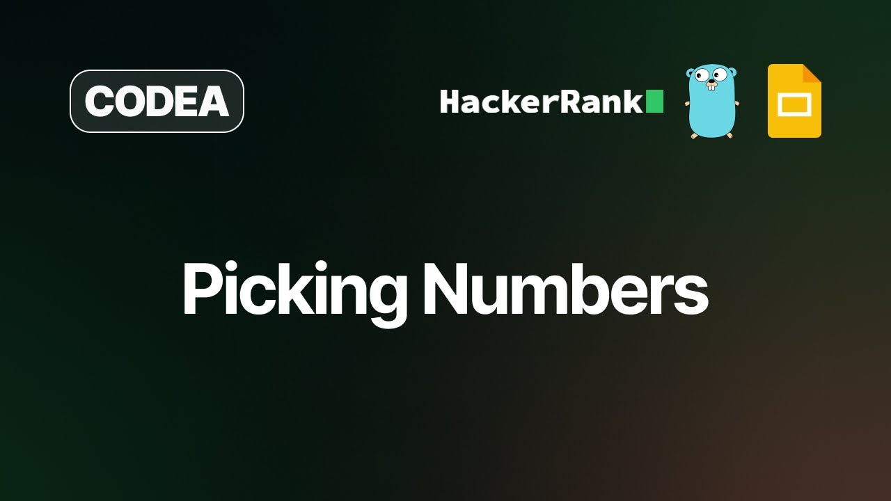 Picking Numbers Hackerrank Solution Golang Youtube