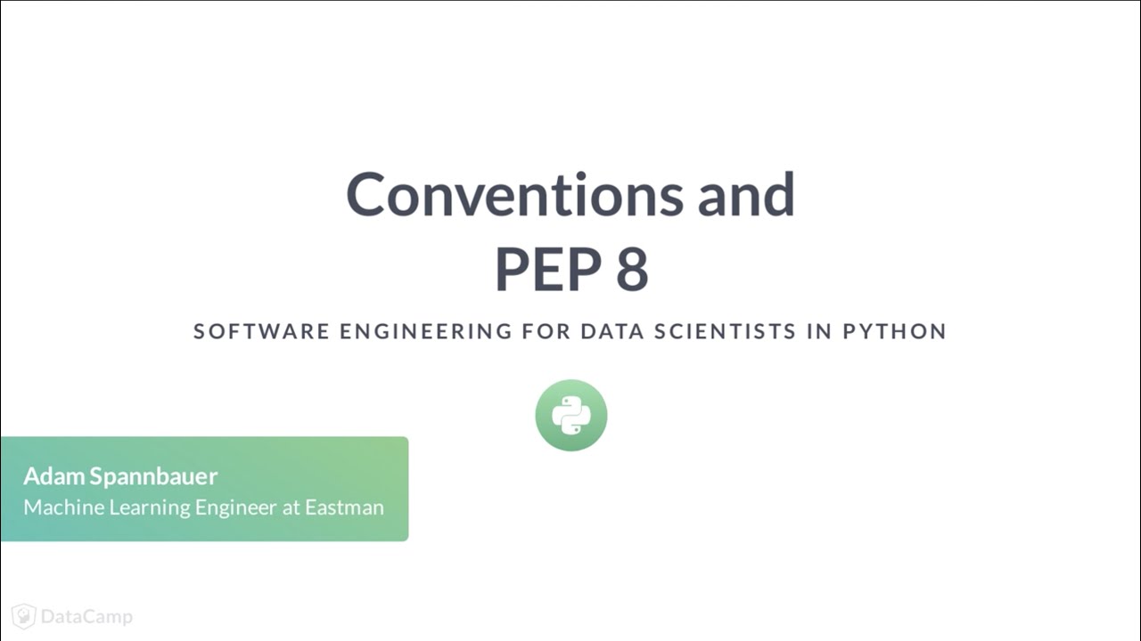 Python Tutorial Conventions And Pep 8 Youtube