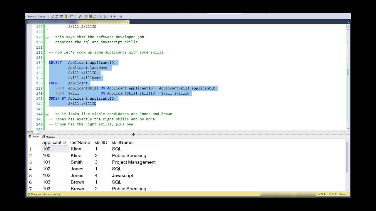 Understanding Relational Division In Sql Youtube