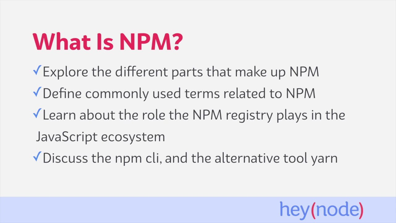 What Is Npm Youtube