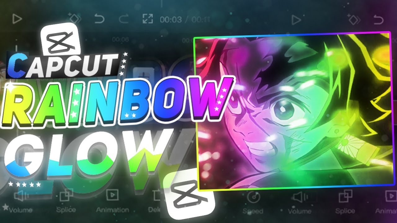 How To Make A Rainbow Glow Capcut Tutorial Effect Glowing For Edit