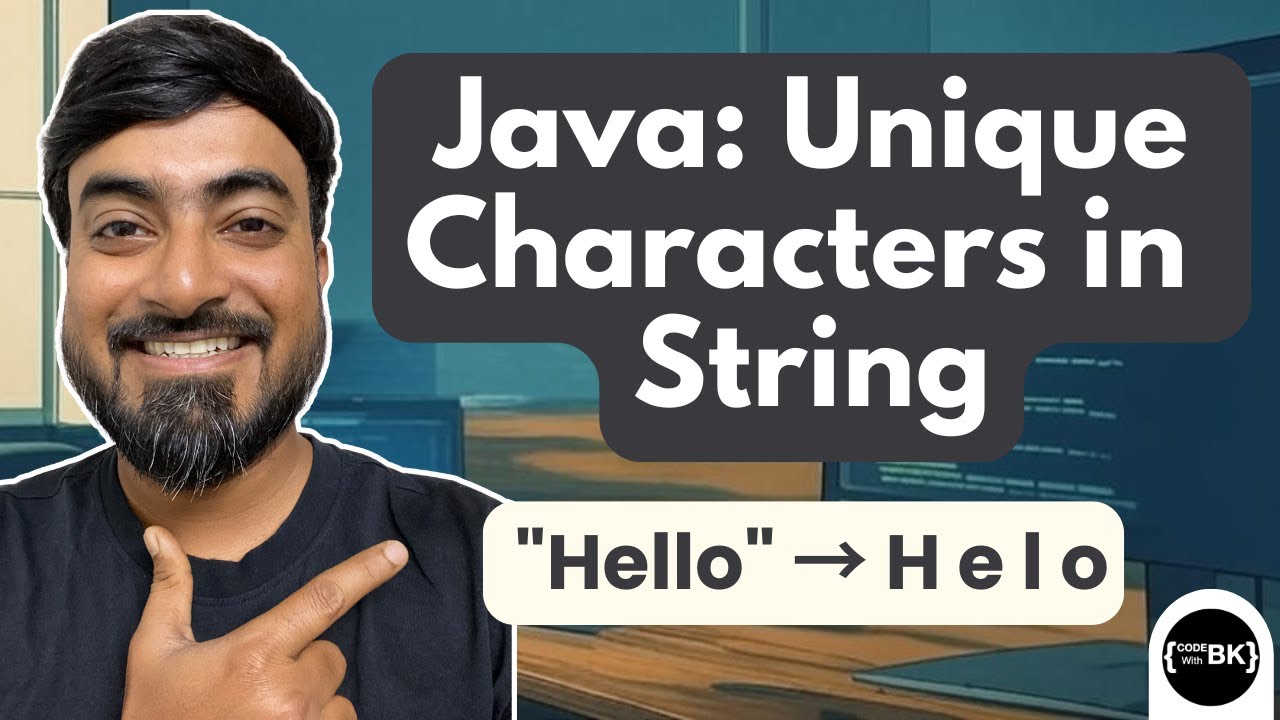 Java Program To Print Unique Characters In A String For Beginners