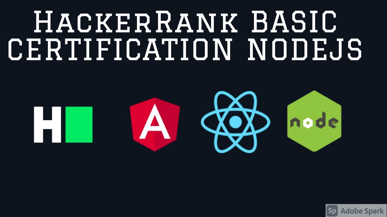 Hackerrank Node Js Basic Certification Part 1 Youtube