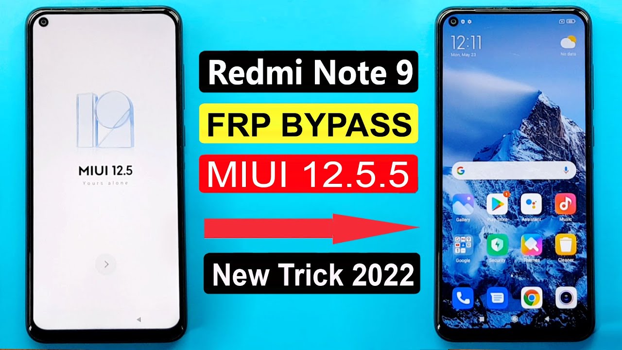 Redmi Note 9 Frp Bypass Miui 12 5 Frp Lock Bypass New Trick 2022