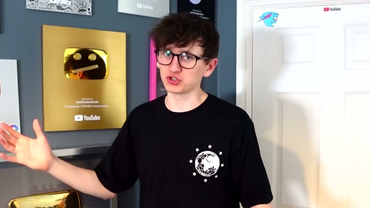 Jacksucksatlife Has An Ultra Rare Play Button Youtube