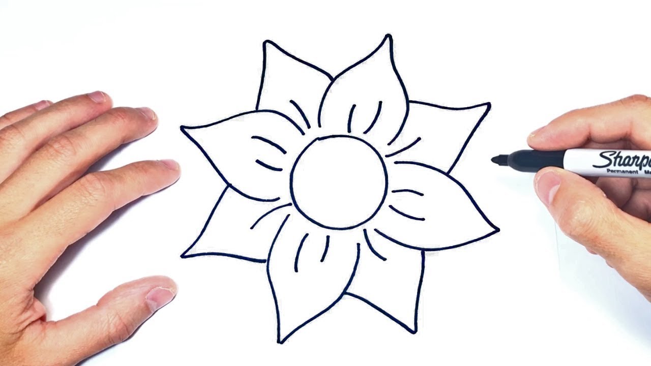Imagenes De Una Flor Para Dibujar Paso A Paso Dibujos Para Colorear