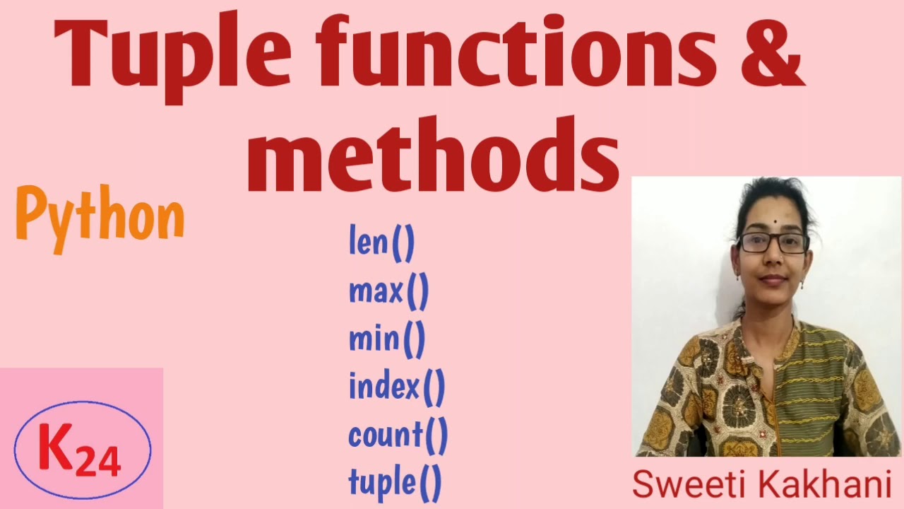 Tuple Functions And Methods In Python Youtube