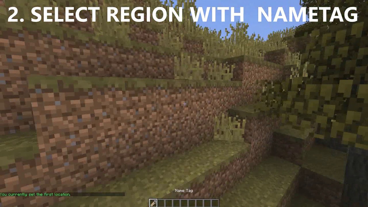 Blockregen Create Region Youtube