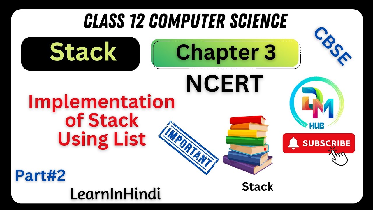 Stack Implementation Using List Part 2 Class 12 Computer Science