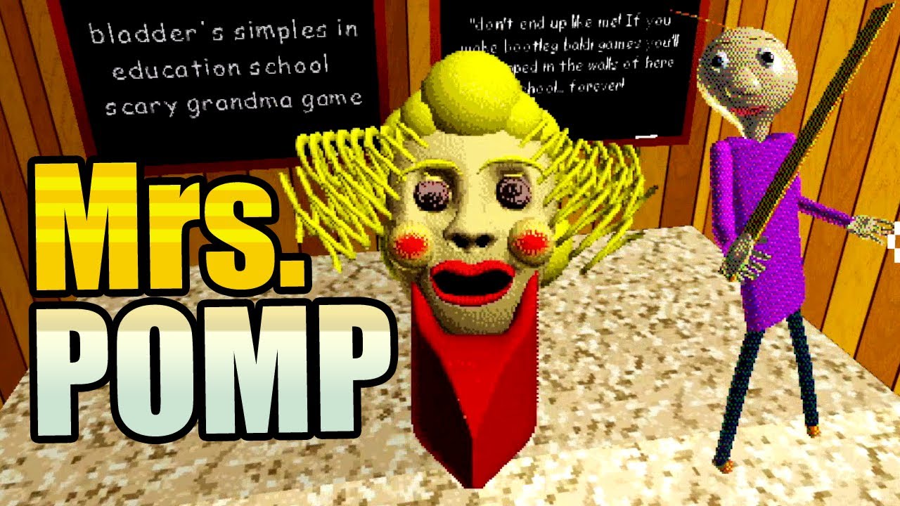 Mrs Pomp Exploring New Floors Baldi S Remastered Youtube