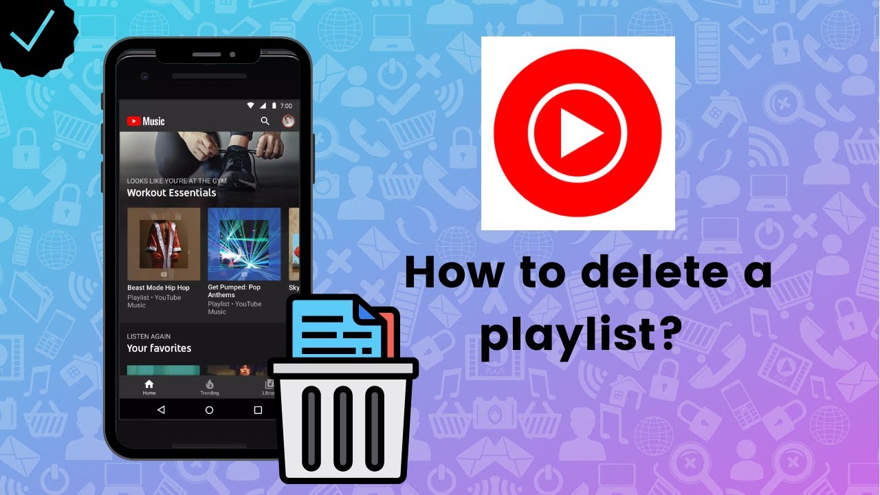 How To Delete A Playlist On Youtube Music Youtube