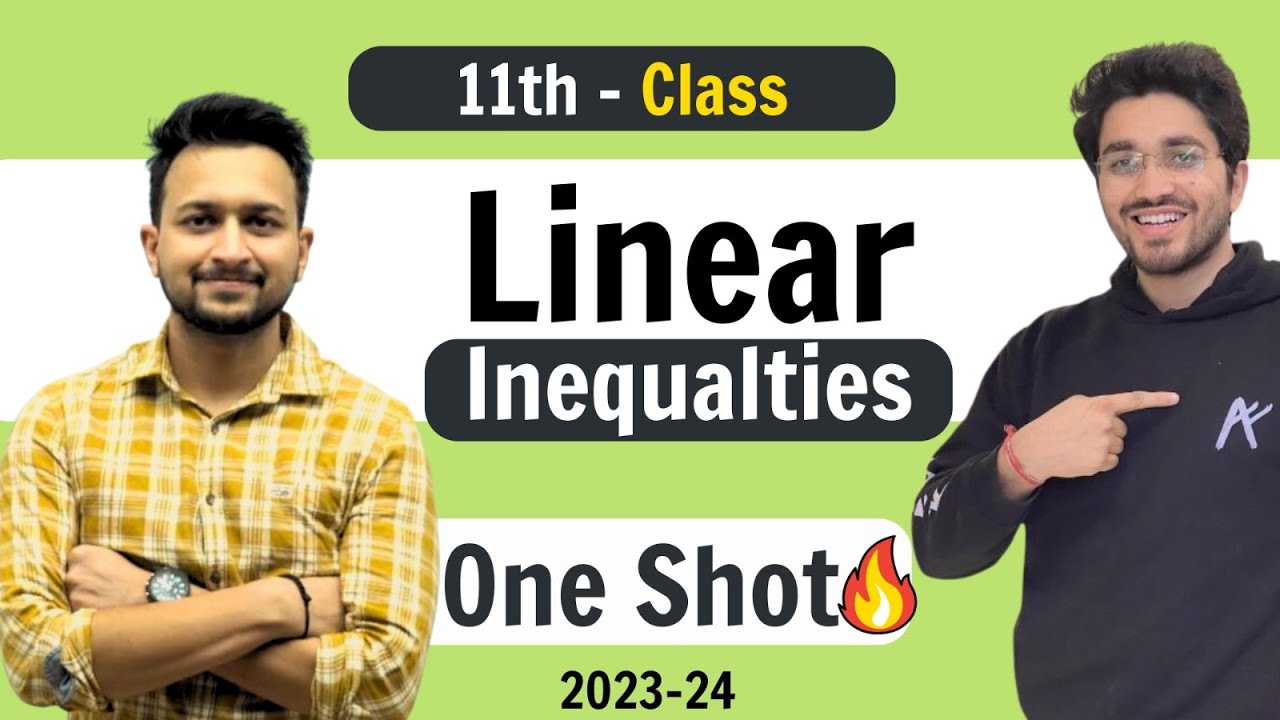 Linear Inequalities Class 11 Maths Ncert Youtube