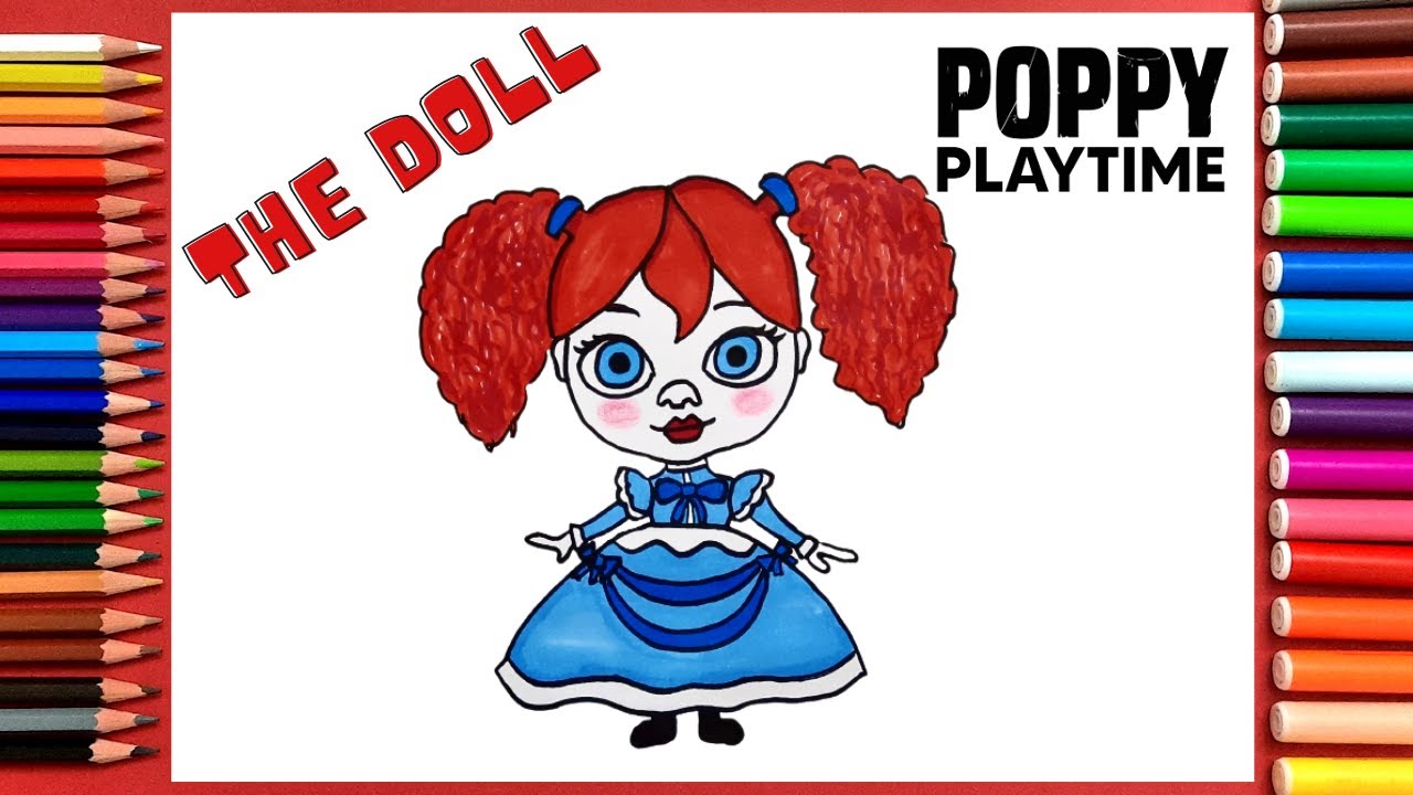 How To Draw The Doll Poppy Playtime Youtube