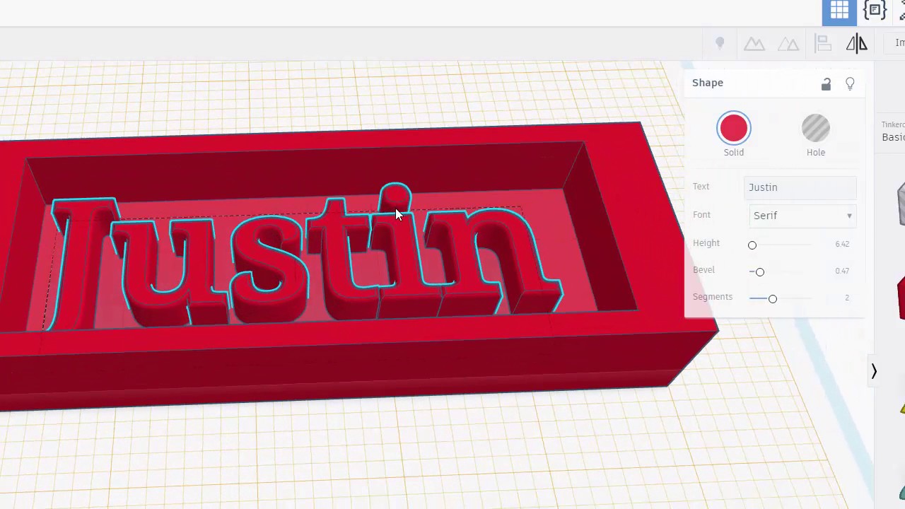 Creating A Nameplate Using Tinkercad Youtube