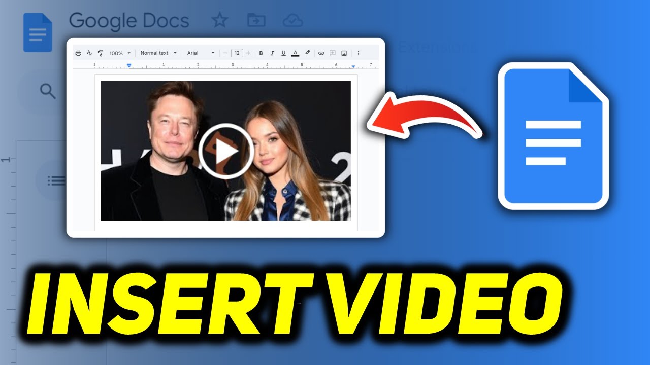 How To Insert A Video Into Google Docs Google Docs Insert Video Youtube
