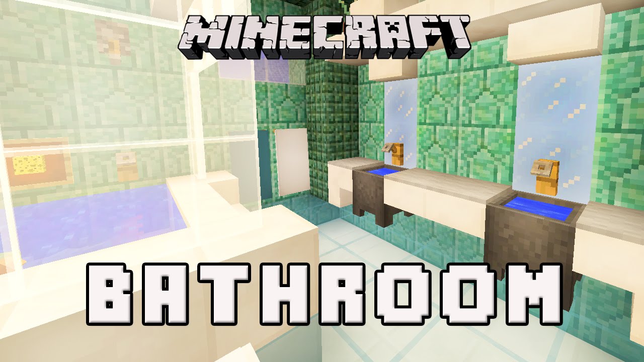 Minecraft Tutorial How To Make A Modern Bathroom Design Coral House