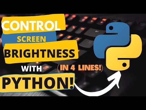 Screen Brightness Control With Python Python Projects For Beginners