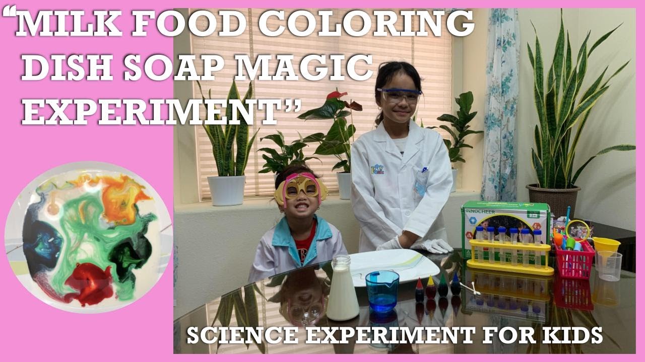 Milk Food Coloring Dish Soap Magic Experiment Science Experiment