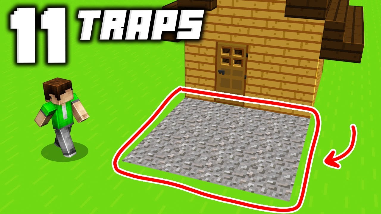 Minecraft Redstone Traps I Built A Deadly Tnt And Deadfall Trap House