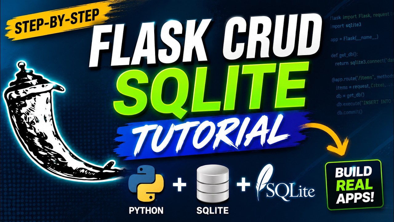 Flask Crud Application Tutorial With Sqlite Step By Step Guide Youtube