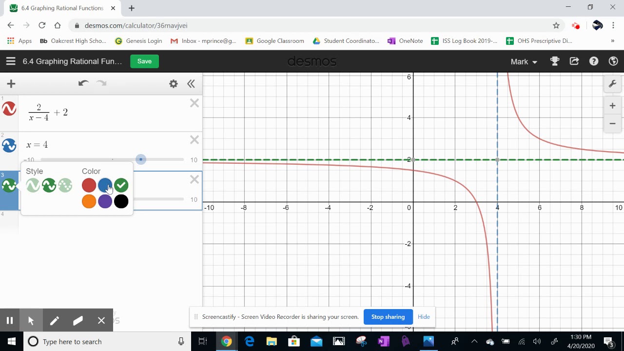 Desmos Graphing Rational Functions Youtube
