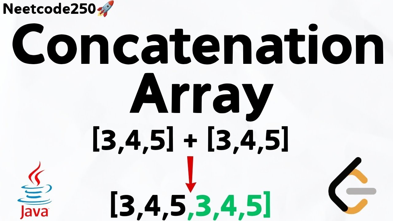 Concatenation Of Array Leetcode 1929 Java Youtube